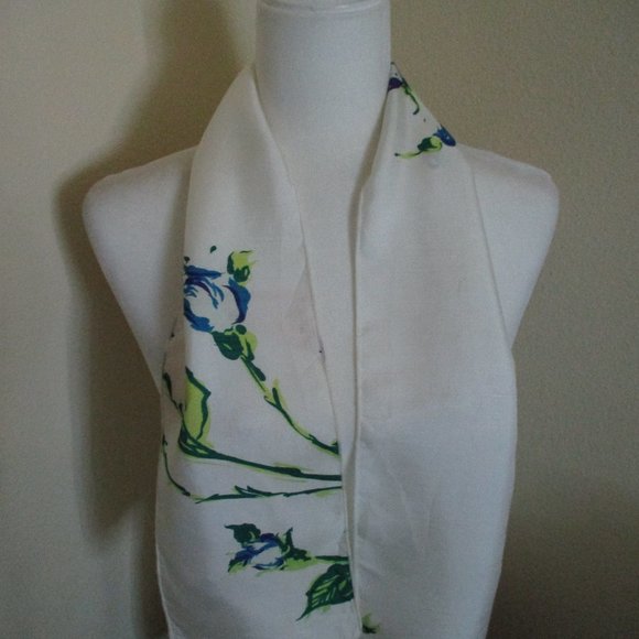 Vintage | Accessories | 96s Abstract Floral Scarf | Poshmark